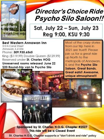 Director's Choice Ride | St. Charles Missouri Chapter #2527 | St ...